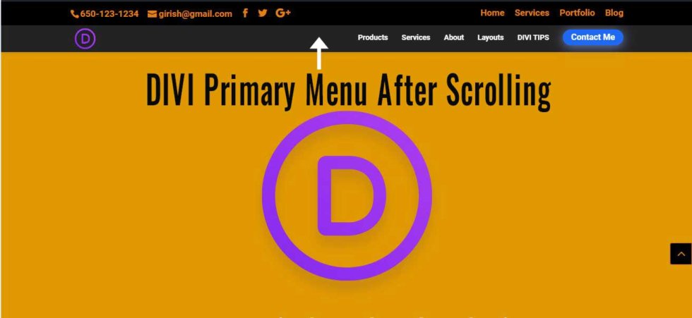 Keep the DIVI Menu Same Size Without Shrinking on Scroll - WPPortfolio.com