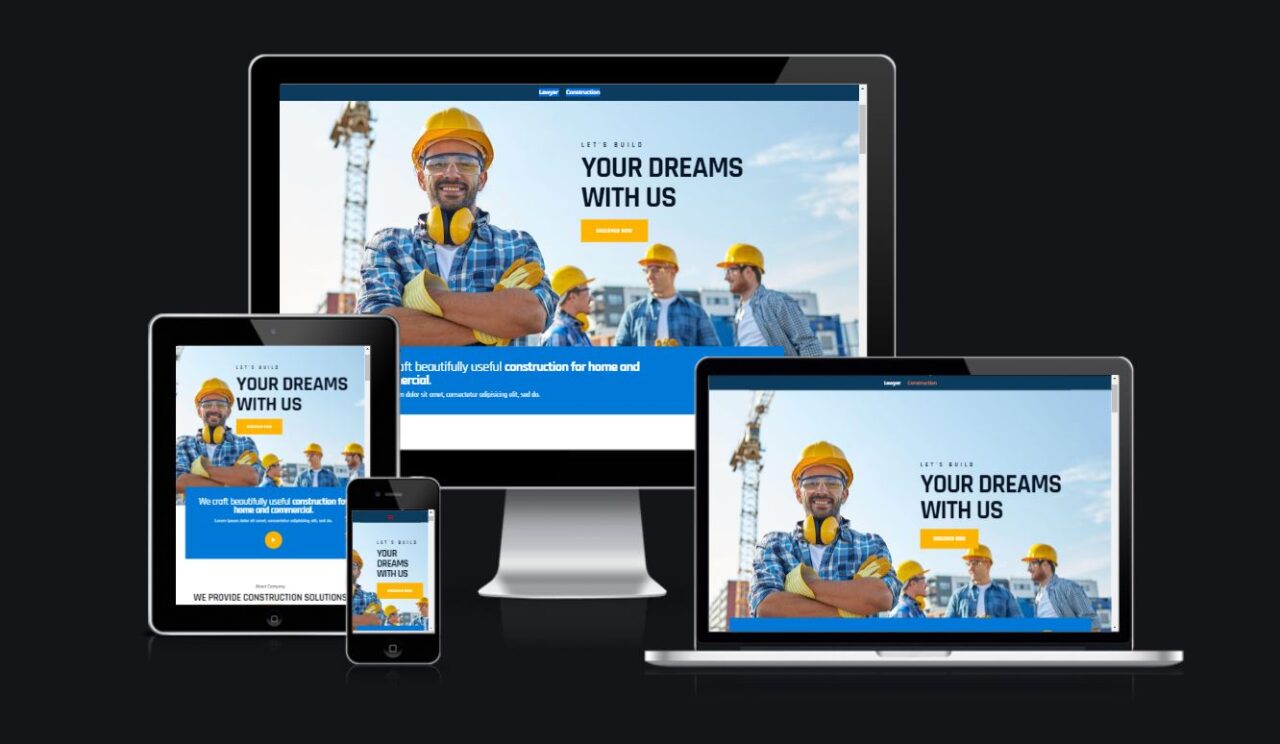 DIVI Layout for Construction Company & Industrialists - DIVI Freelancer
